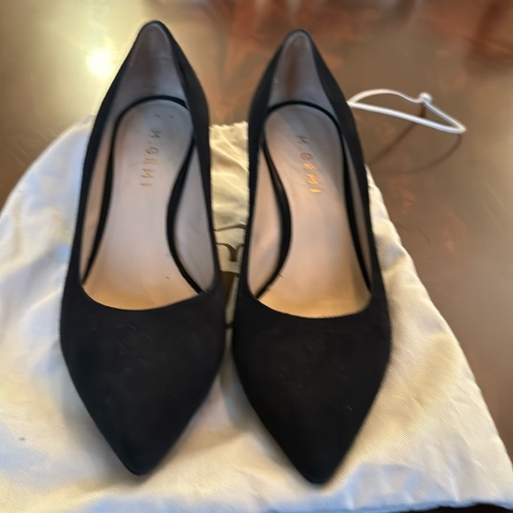 M Gemi | Shoes | M Gemi Black Suede Pumps With Block Heel Size 385 ...